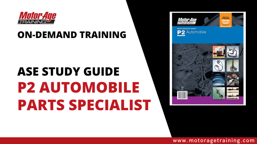 ASE Study Guide P2 Automobile Parts Specialist On-Demand