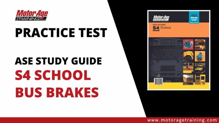 ASE Study Guide S4 School Bus Brakes Practice Test