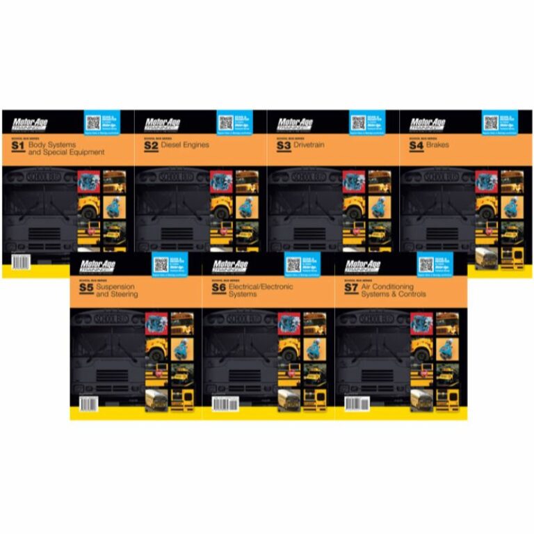 ASE Test Prep - S1-S7 School Bus Service Set - Motor Age Training